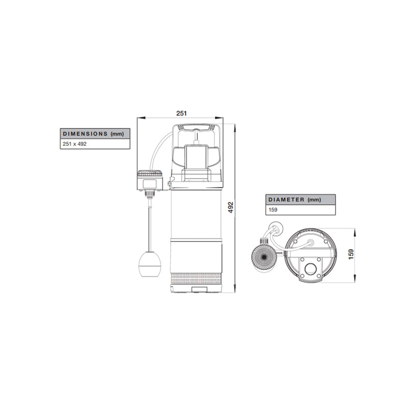 Bianco Autosub Vertical Float – Buy Online for Water Control