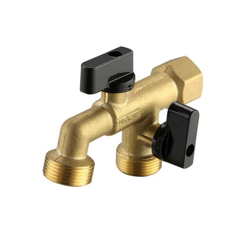 Brass Dual Outlet Garden Tap - Dural Irrigation