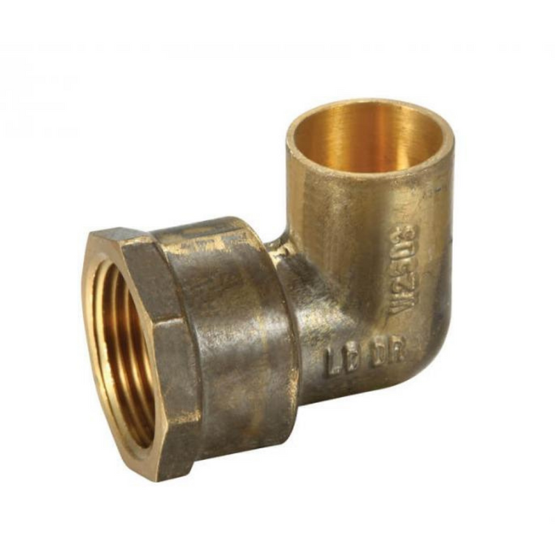 Brass Threaded Female to Copper Elbows - Dural Irrigation