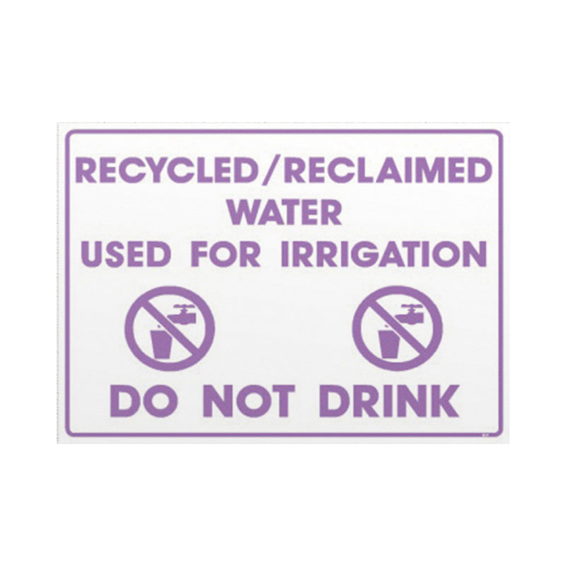 Recycled Water Signage - Dural Irrigation